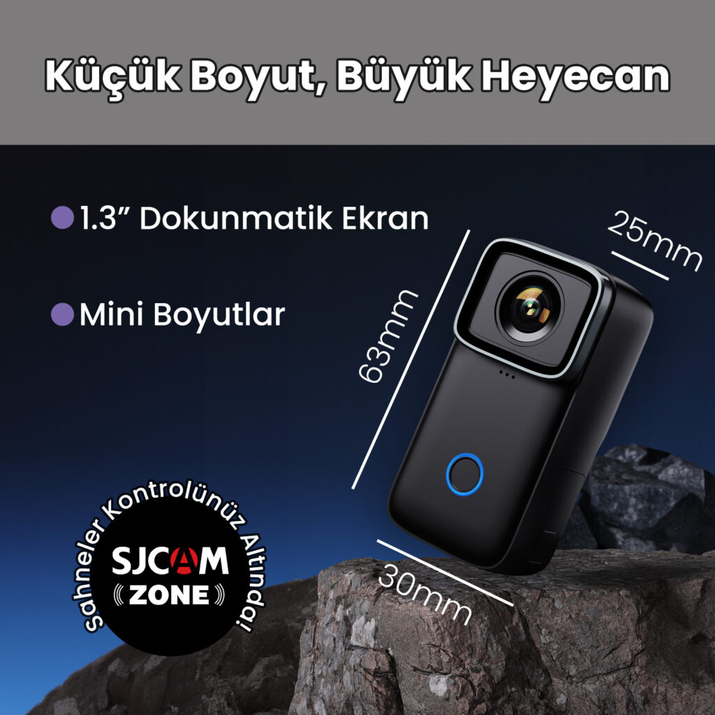 SJCAM C200 4K Mini Aksiyon Kamerası - SJCAM Türkiye - Aksiyon ...