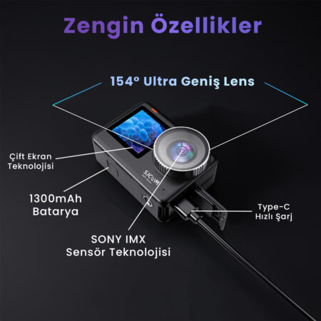 SJCAM SJ11 Active Dual Screen 4K Aksiyon Kamerası - SJCAM Türkiye ...