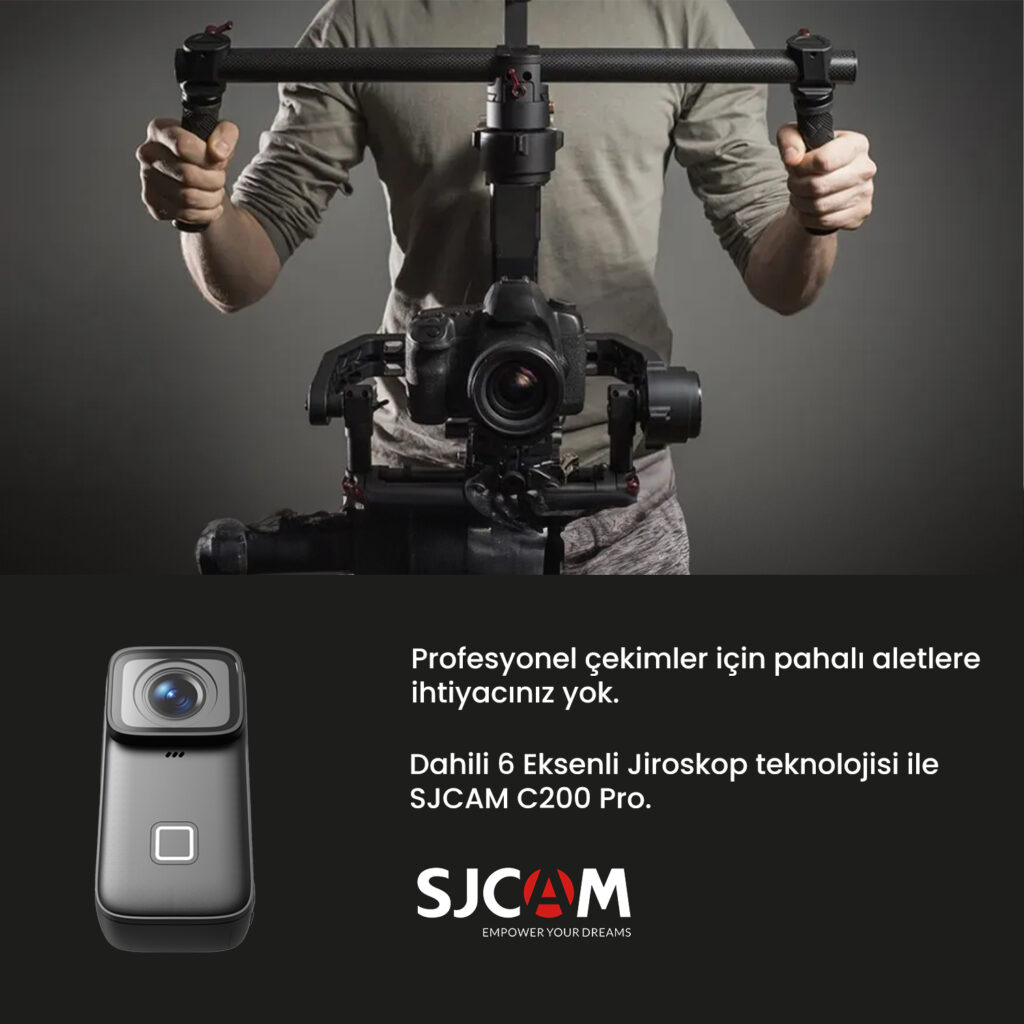 SJCAM C200 Pro 4K HDR Mini Aksiyon Kamerası Siyah - SJCAM Türkiye ...