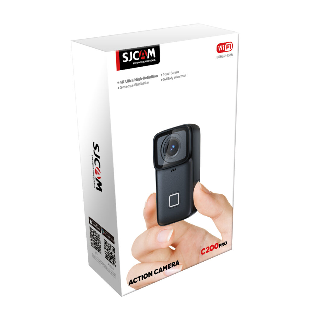 SJCAM C200 Pro 4K HDR Mini Aksiyon Kamerası Siyah - SJCAM Türkiye ...