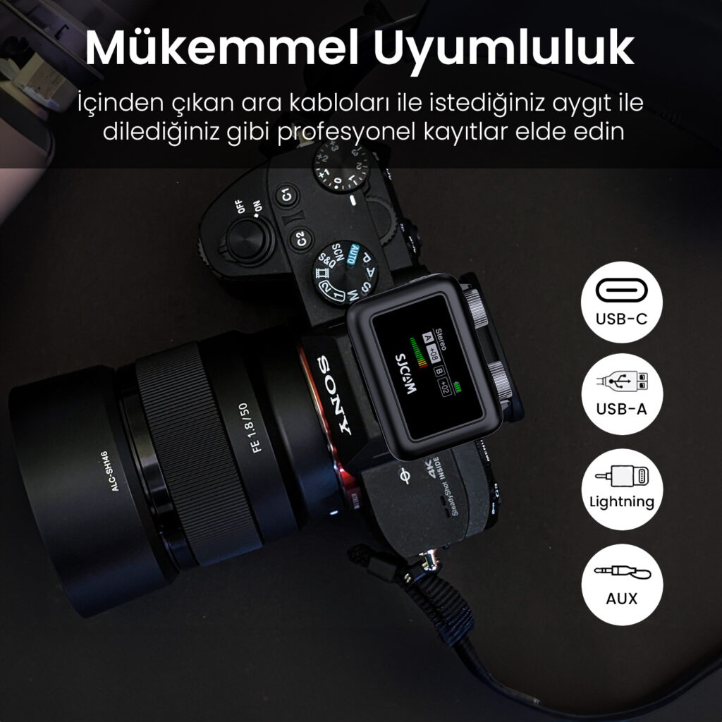 SJCAM M1 WiFi Kablosuz Yaka Mikrofonu Siyah - SJCAM Türkiye - Aksiyon Kameraları - Aksesuarlar ...